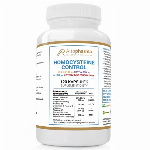 HOMOCYSTEINE CONTROL MODULATOR FORTE B12 B6 B7 P-5-P B9 + L-LEUCYNA ...