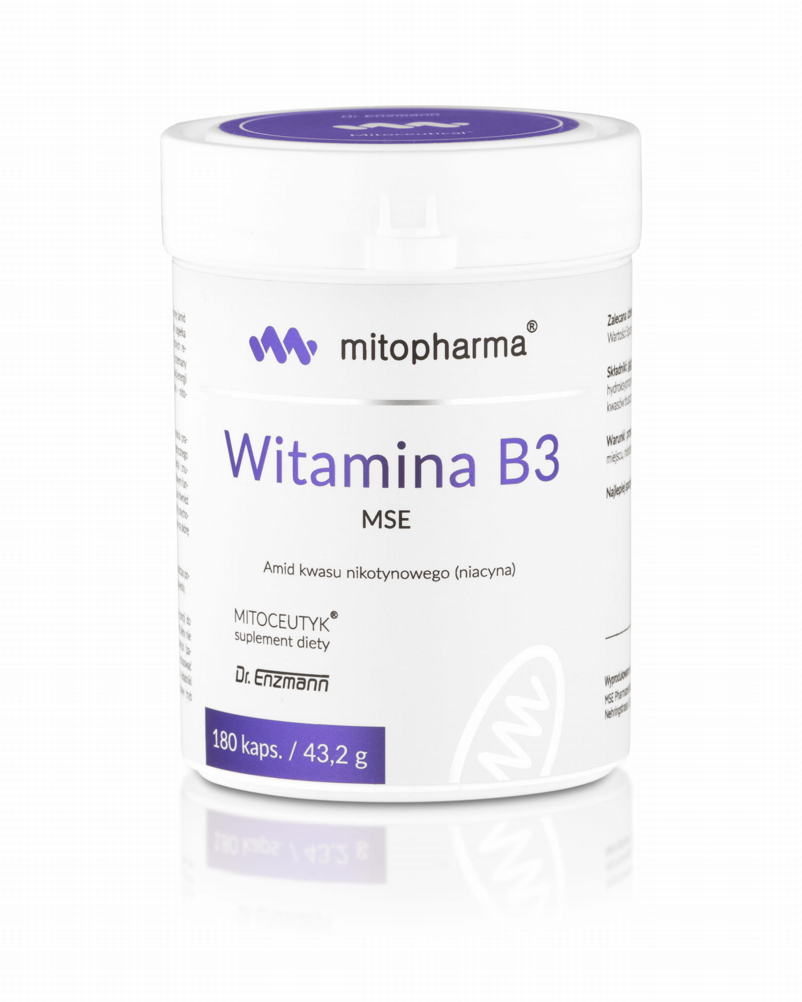 Mitopharma - Witamina B3 MSE 50mg 180 kaps. Be-Effective.pl - Sklep ...